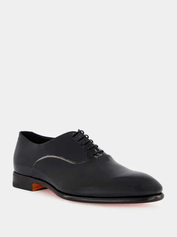 Santoni Patent Leather Oxford Shoes