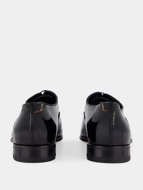 Santoni Patent Leather Oxford Shoes