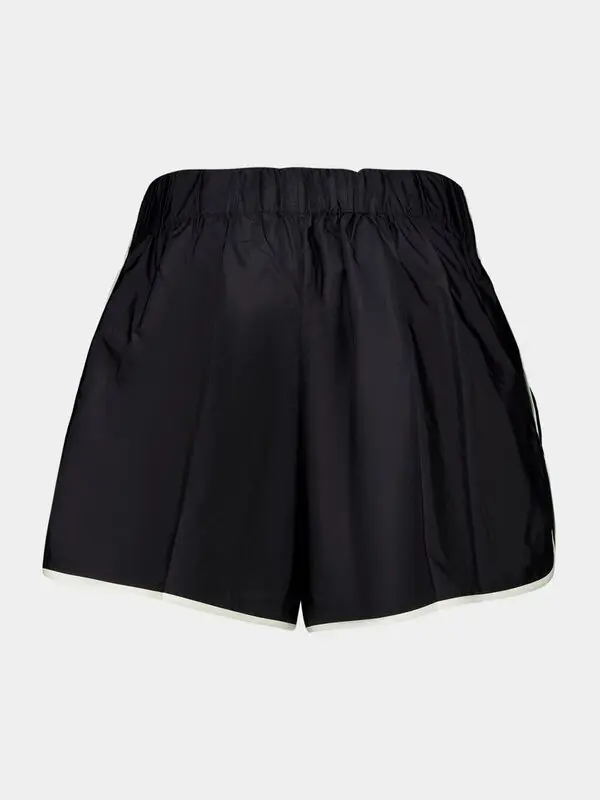 Prada Recycled Nylon High-waist Shorts - Black
