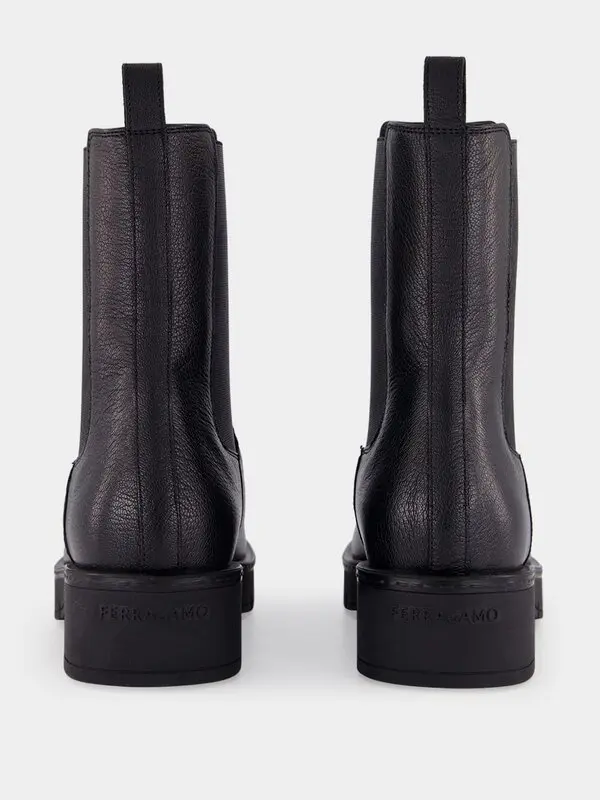 FERRAGAMO Chelsea Boot - Black