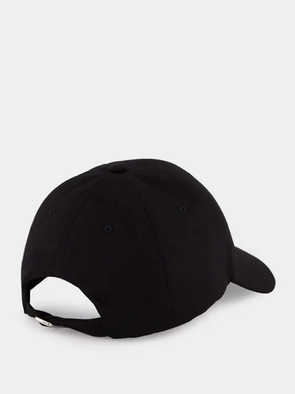 Givenchy Cotton Paris Embroidered Cap - Black