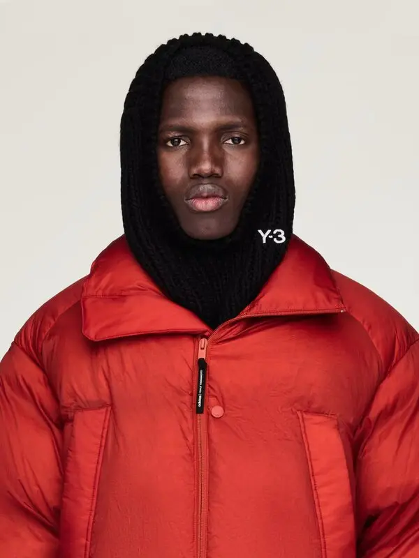 Y3 Ribbed Knit Hood - Black
