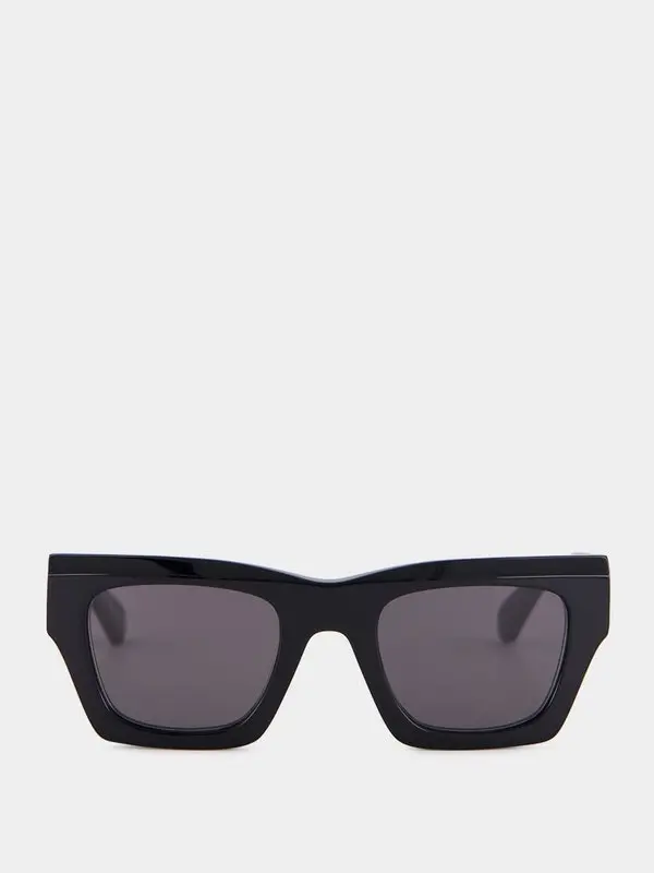 Off-White Davie Rectangular Sunglasses - Black