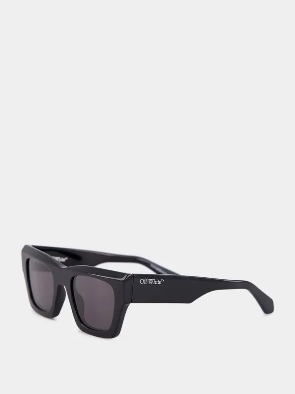 Off-White Davie Rectangular Sunglasses - Black