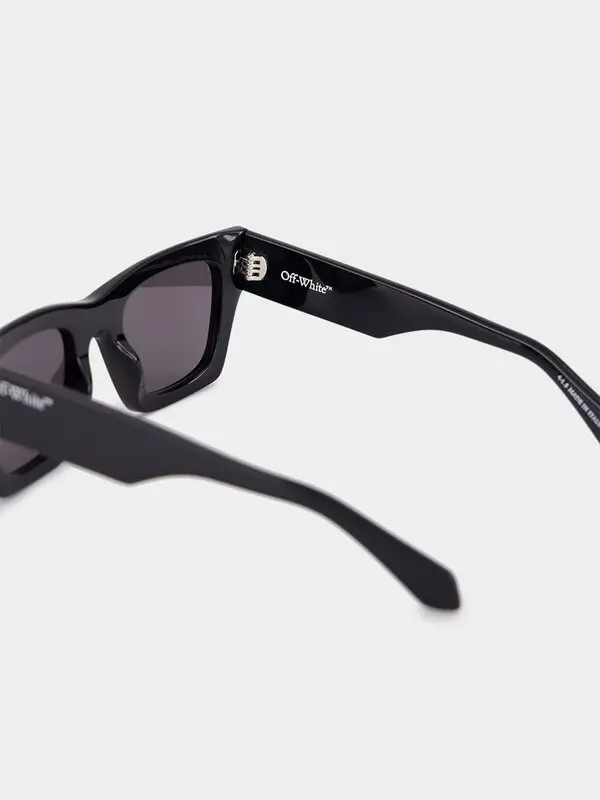 Off-White Davie Rectangular Sunglasses - Black