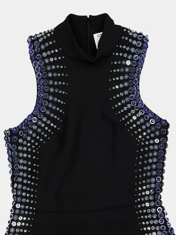 Casablanca Embellished Sleeveless Mini Dress