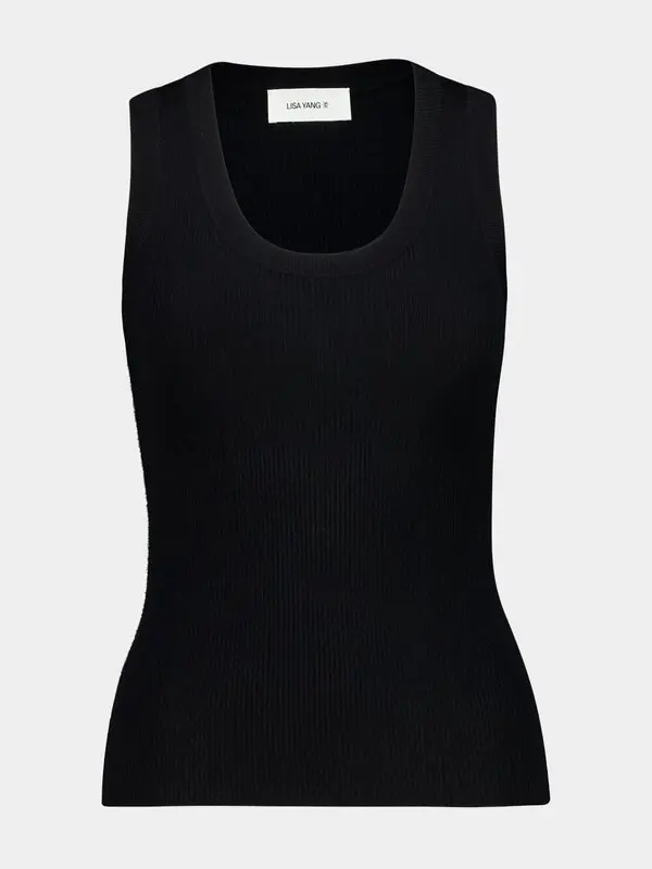 LISA YANG Ina Cashmere Tank Top - Black