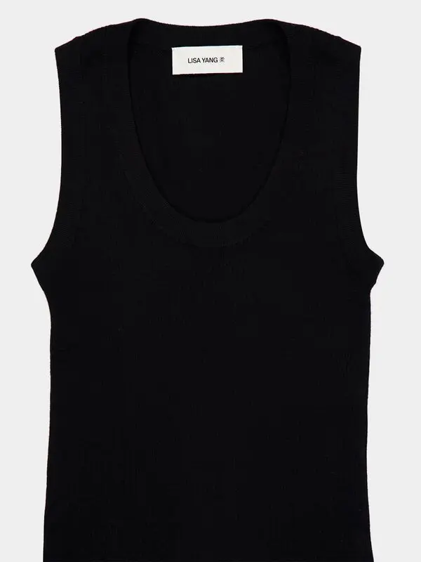 LISA YANG Ina Cashmere Tank Top - Black