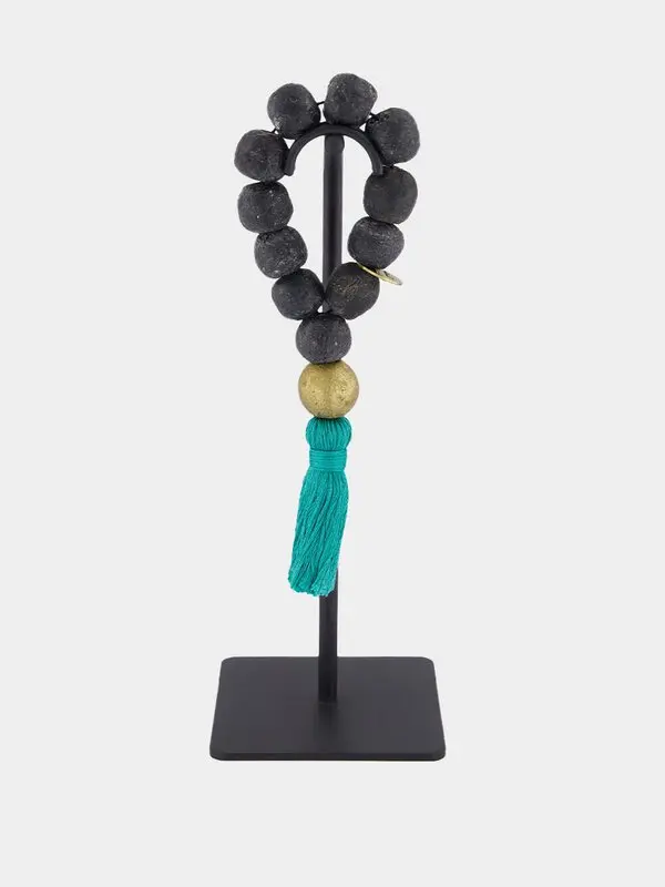 STUDIO JULIA ATLAS Prayer Bead Artwork - Black