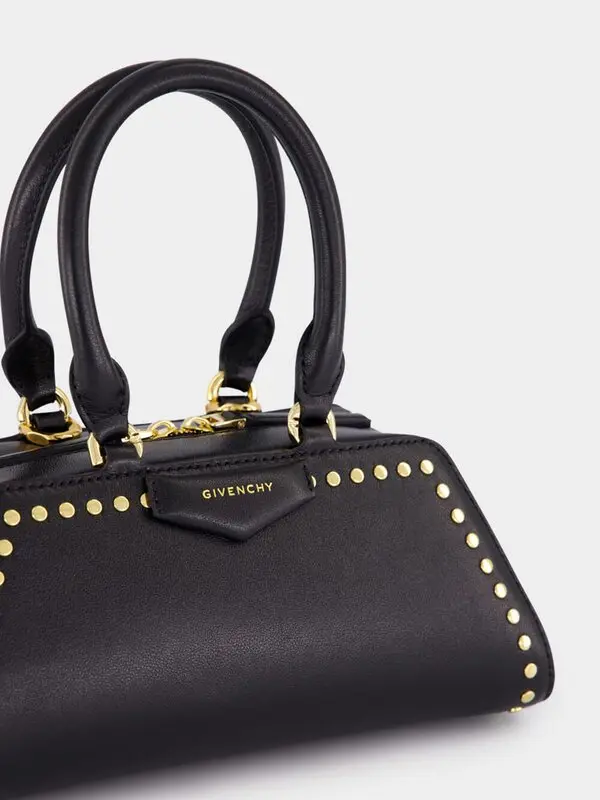 Givenchy Mini Antigona Studded Leather Bag - Black