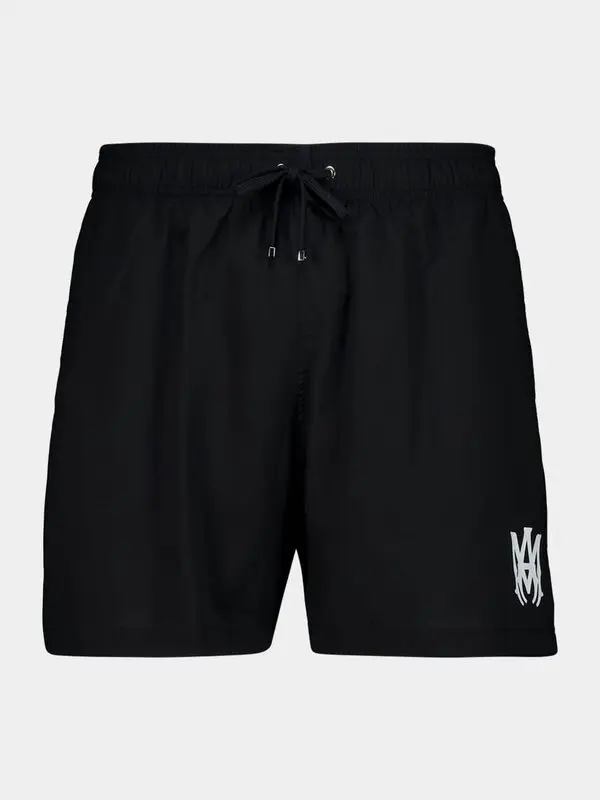 Amiri Ma Core Logo Swim Trunk - Black
