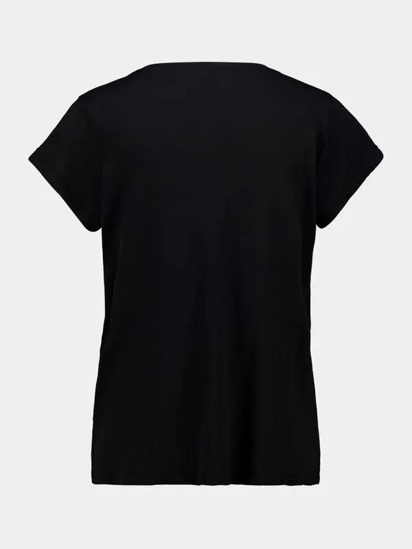 JAMES PERSE Deep V-neck Cotton T-shirt