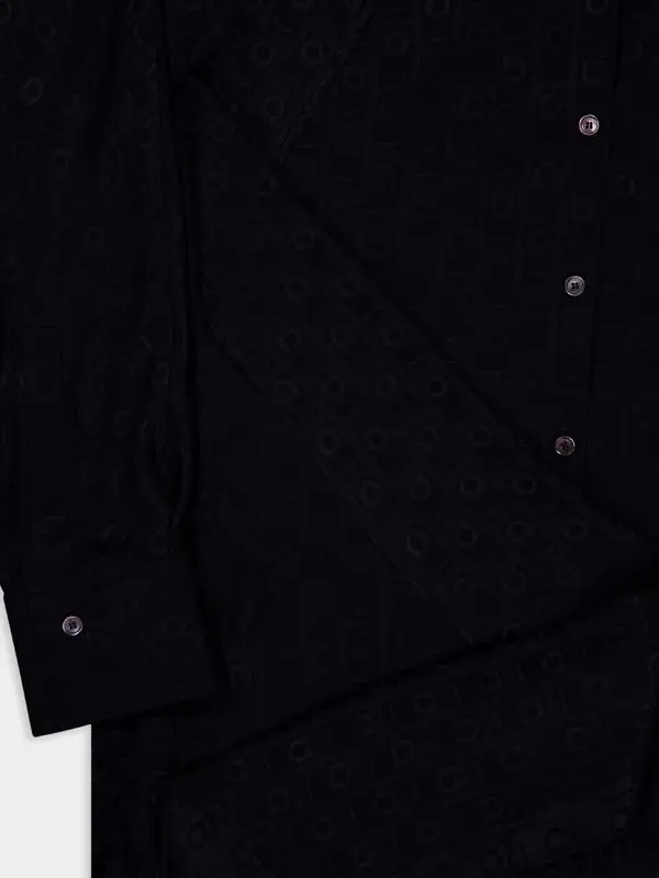 FERRAGAMO Silk Blouse With Sash Collar