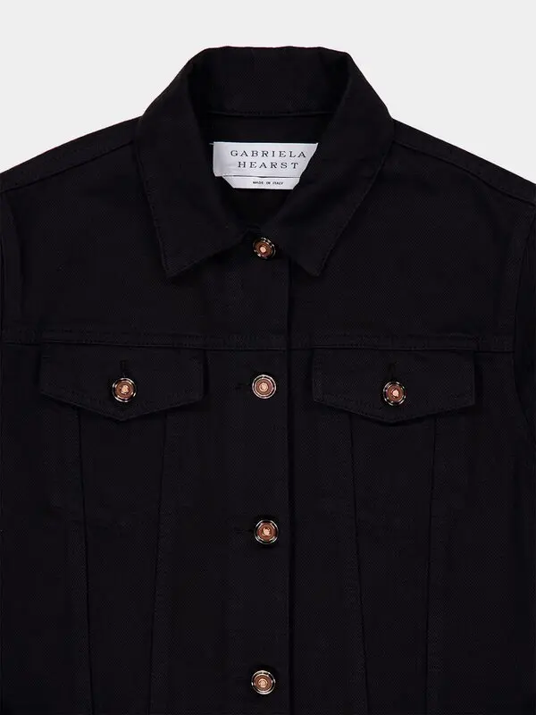 Gabriela Hearst Adira Cropped Denim Jacket
