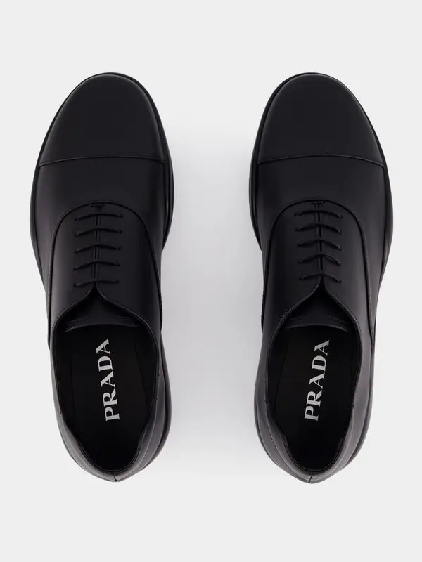 Prada Toblach Laced Leather Shoes