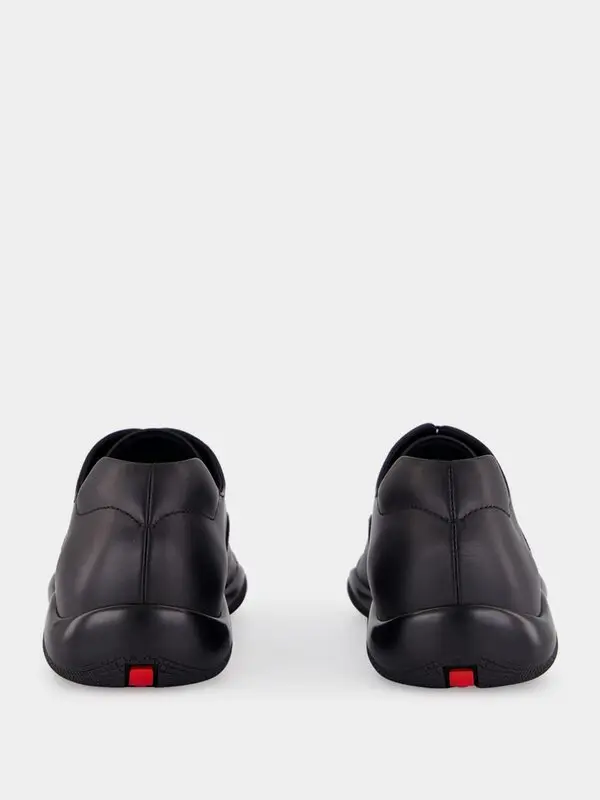 Prada Toblach Laced Leather Shoes