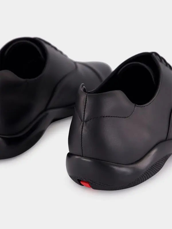 Prada Toblach Laced Leather Shoes