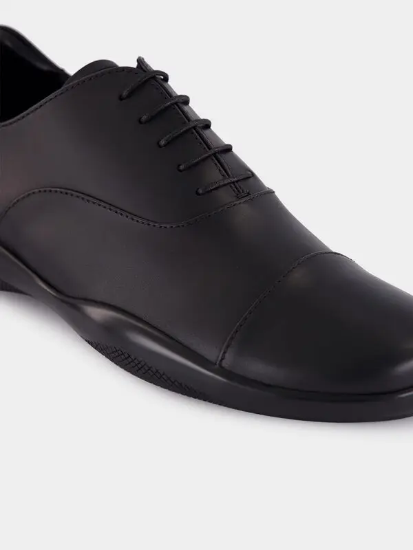 Prada Toblach Laced Leather Shoes