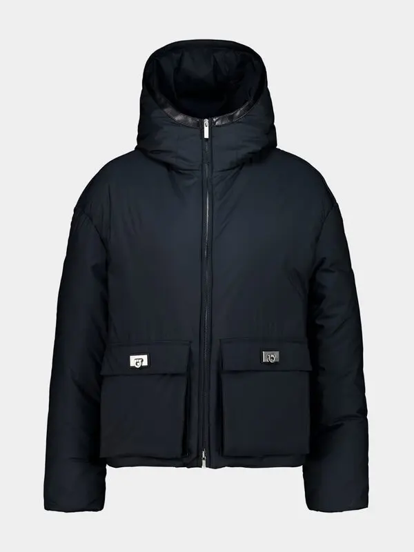 FERRAGAMO Hooded Padded Blouson - Black