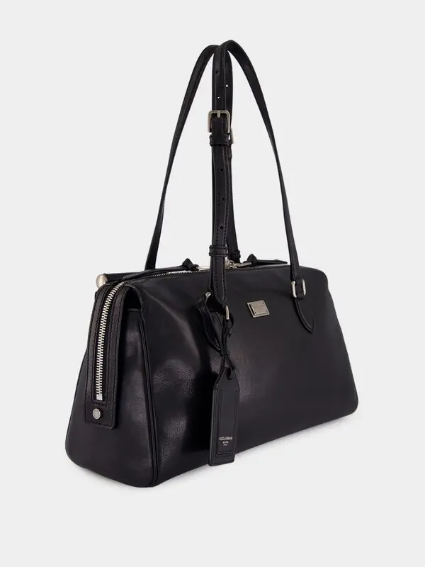 Dolce & Gabbana Vittoria Calfskin Bag - Black