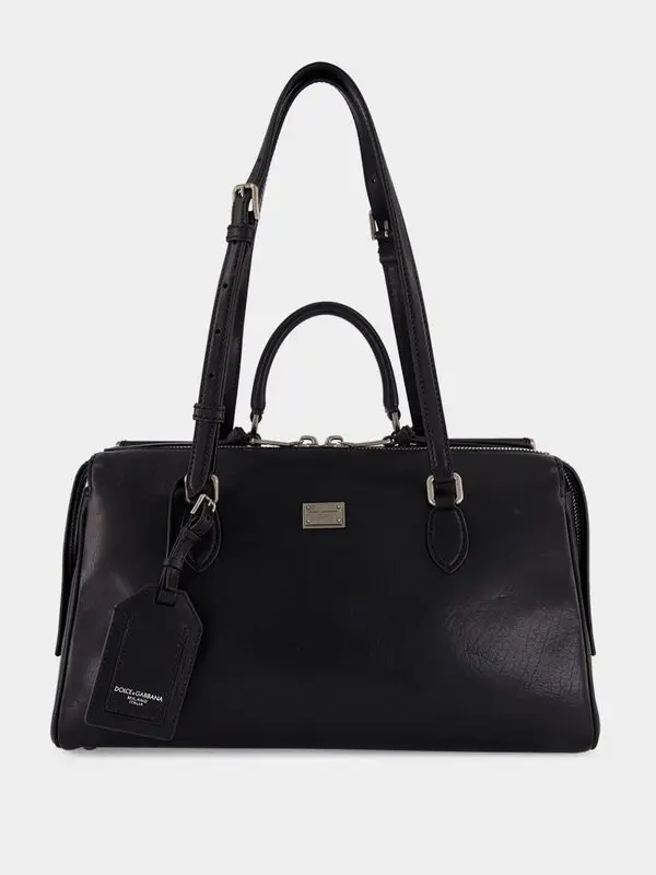 Dolce & Gabbana Vittoria Calfskin Bag - Black