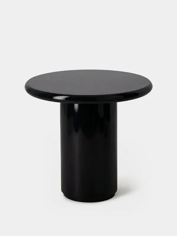 HOUSE OF CAPRICORN Amendoeira Lacquered Wood Side Table - Black