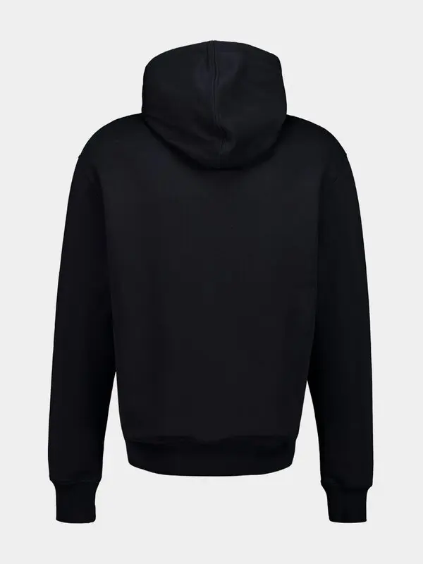 AMI Paris De Coeur Hooded Sweatshirt - Black
