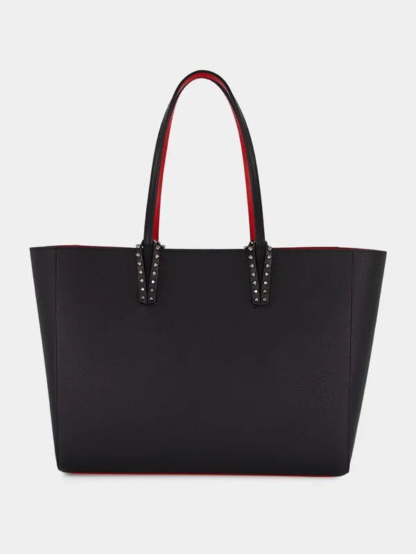 CHRISTIAN LOUBOUTIN Cabata Large Leather Tote - Black