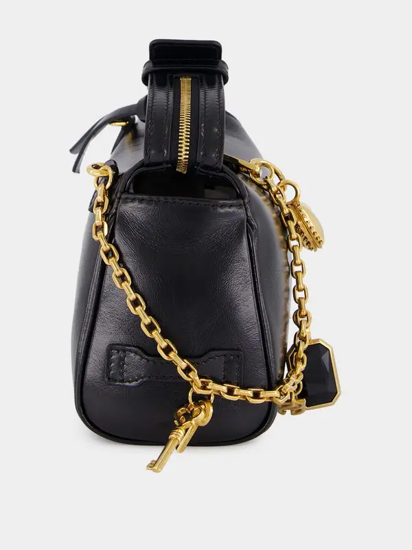Dolce & Gabbana Vittoria Shoulder Bag With Charms - Black