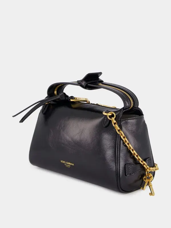 Dolce & Gabbana Vittoria Shoulder Bag With Charms - Black