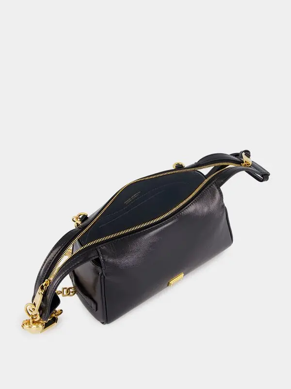 Dolce & Gabbana Vittoria Shoulder Bag With Charms - Black
