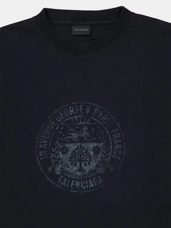 Balenciaga Standard Fit Short Sleeve T-shirt - Black