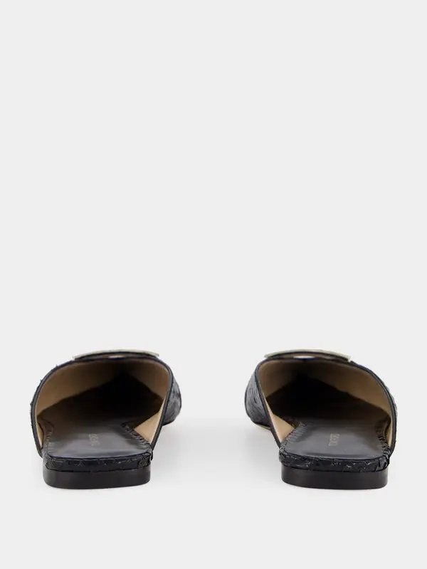 TOM FORD Julianne Python Mule - Black