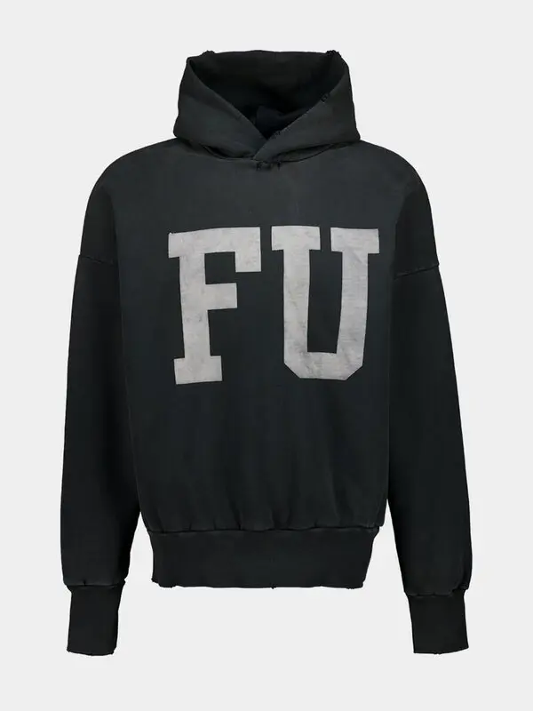 Fear Of God Cotton Qualified Hooded Sweatshirt - Black