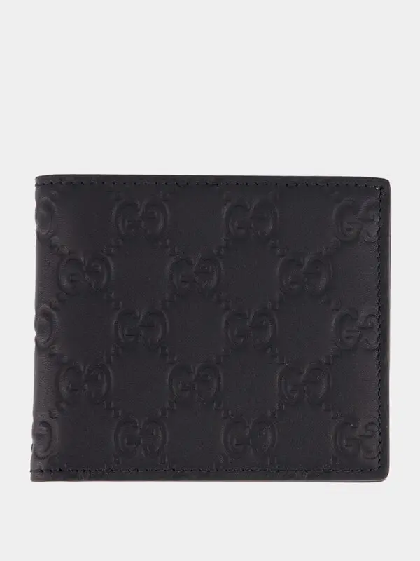 Gucci Gg Leather Wallet - Black
