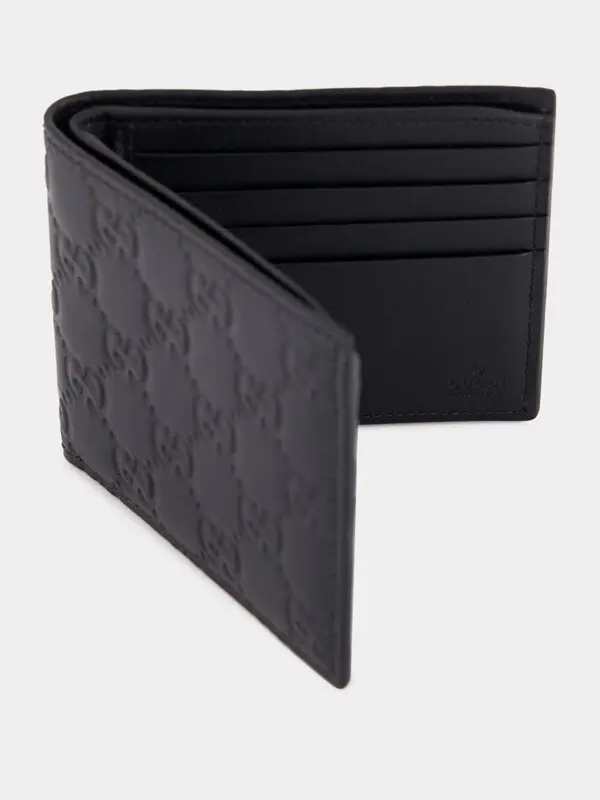 Gucci Gg Leather Wallet - Black