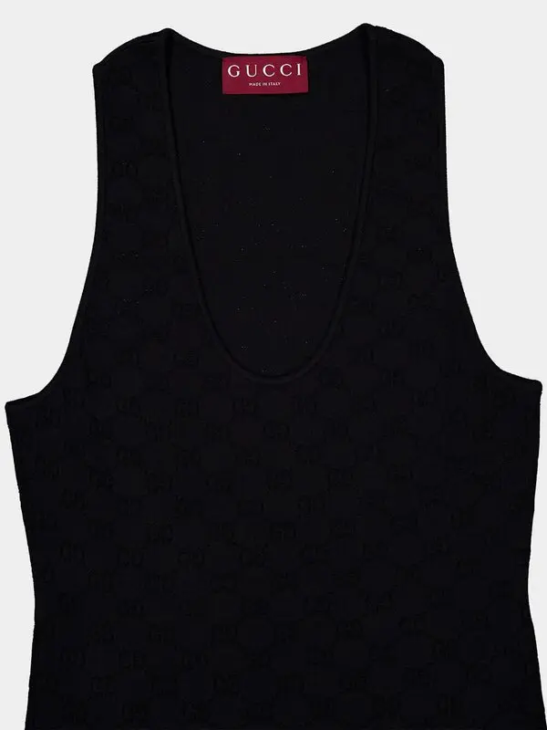 Gucci Gg Jacquard Elastic Tank Top