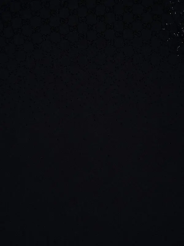 Gucci Wool Dress With Gg Crystals