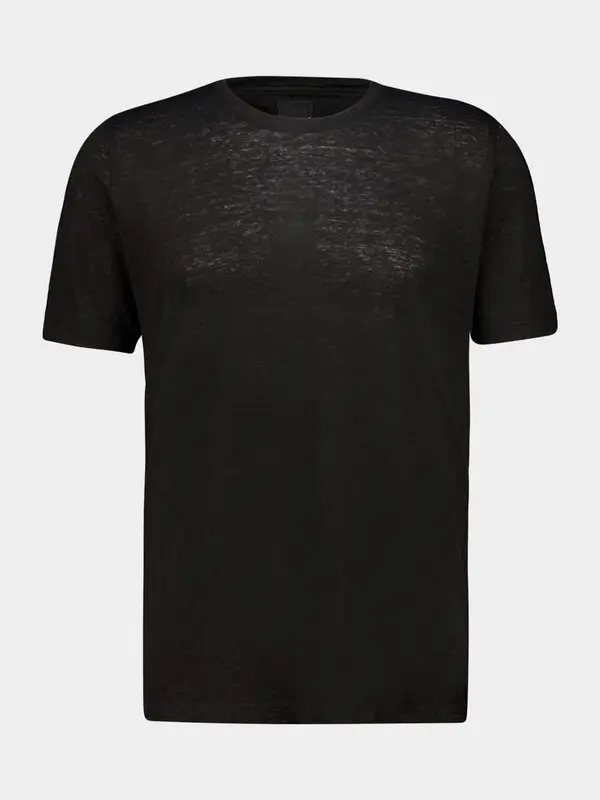 120% Lino Linen T-shirt - Black