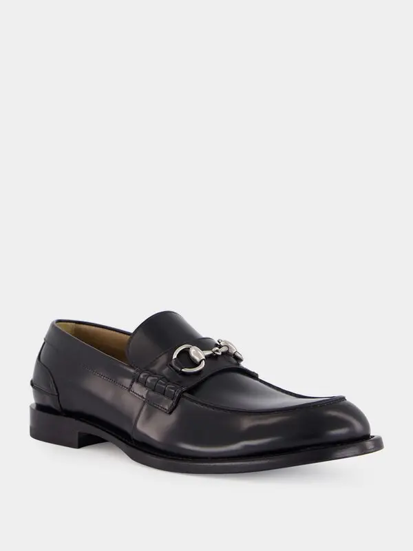 Gucci Leather Loafers With Horsebit