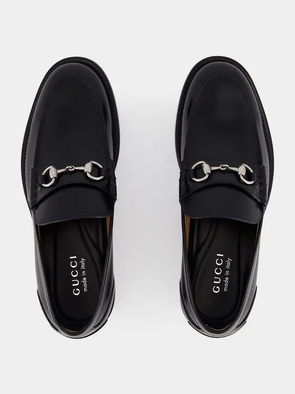 Gucci Leather Loafers With Horsebit