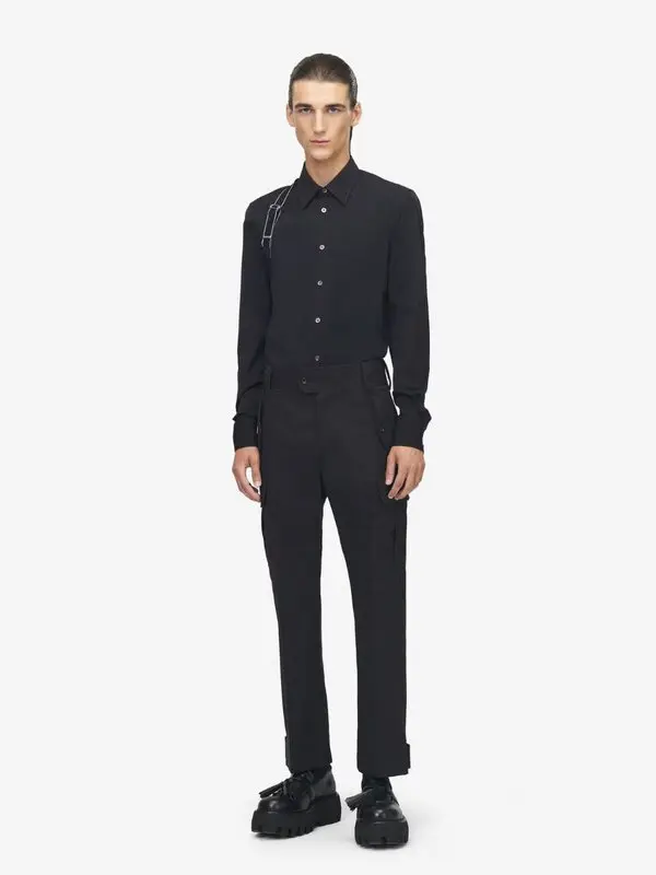 Alexander McQueen Logo Harness Shirt - Black