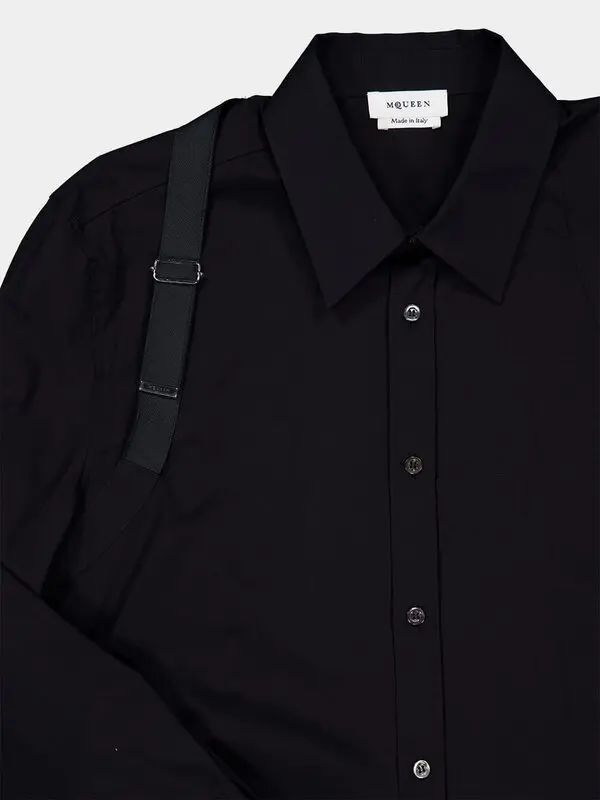 Alexander McQueen Logo Harness Shirt - Black