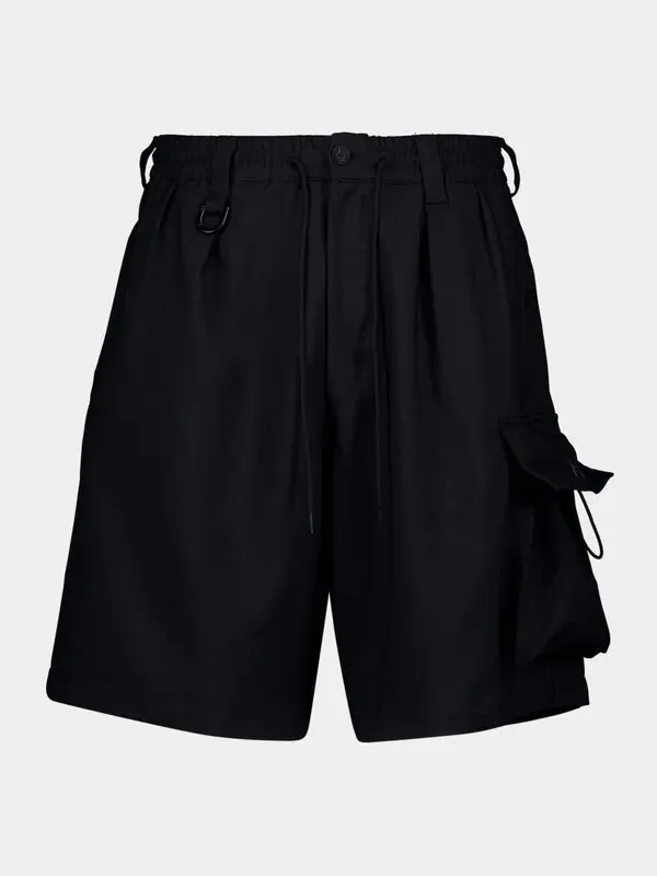Y3 Sport Uniform Military Shorts - Black