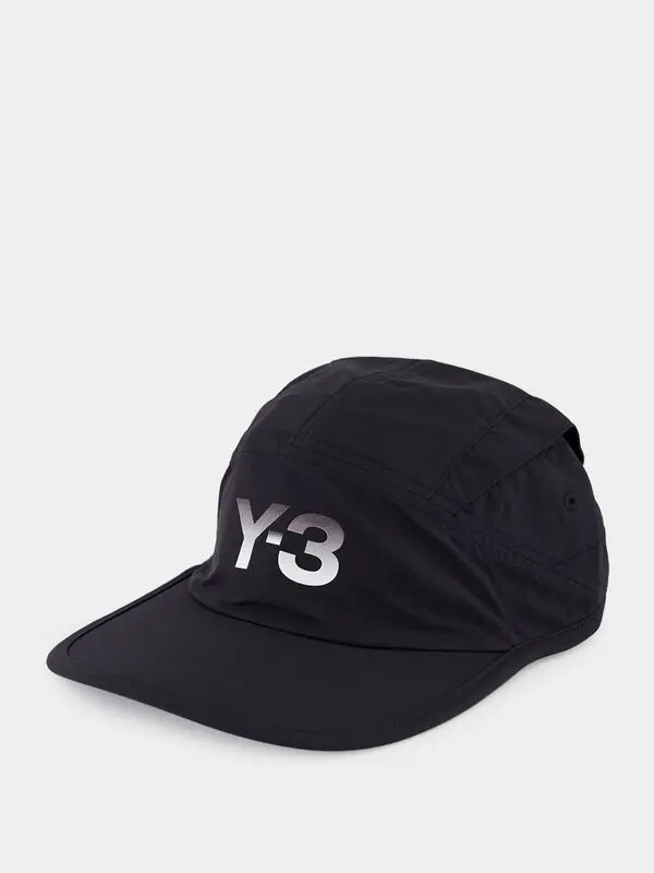 Y3 Run Nylon Cap - Black