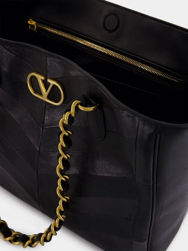 Valentino Garavani Laseine Nappa Leather Shopping Bag