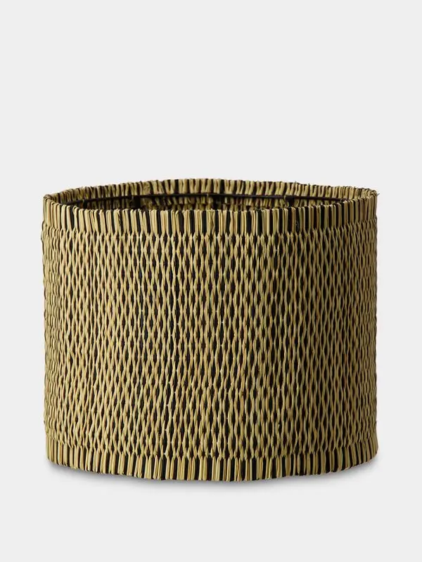 HOUSE OF CAPRICORN Handmade Reed Lampshade - Black