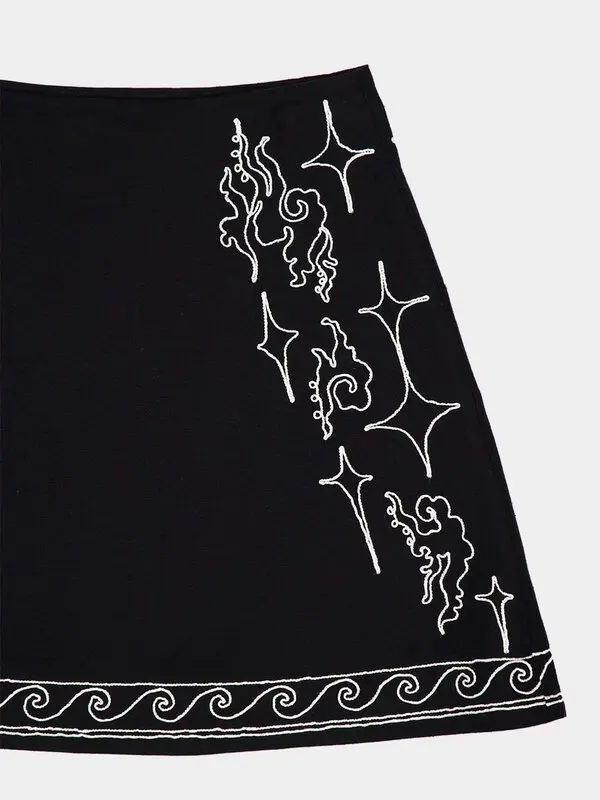 Zeus+dione Cloud Mini Skirt With Embroidery