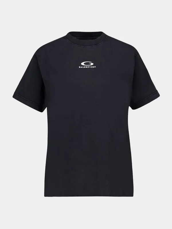 Balenciaga Hybrid Cotton T-shirt - Black