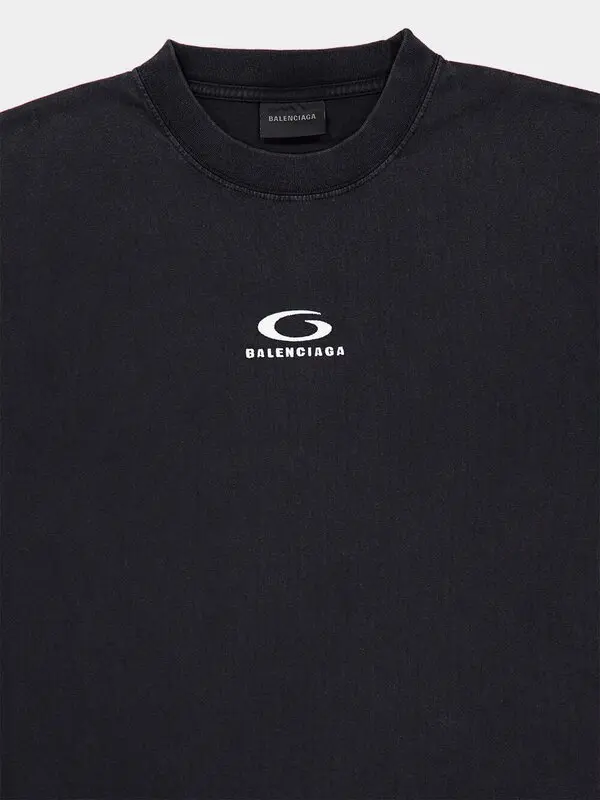 Balenciaga Hybrid Cotton T-shirt - Black